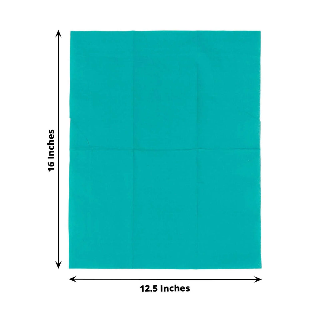 Soft 2-Ply Paper Napkins Turquoise | TableclothsFactory