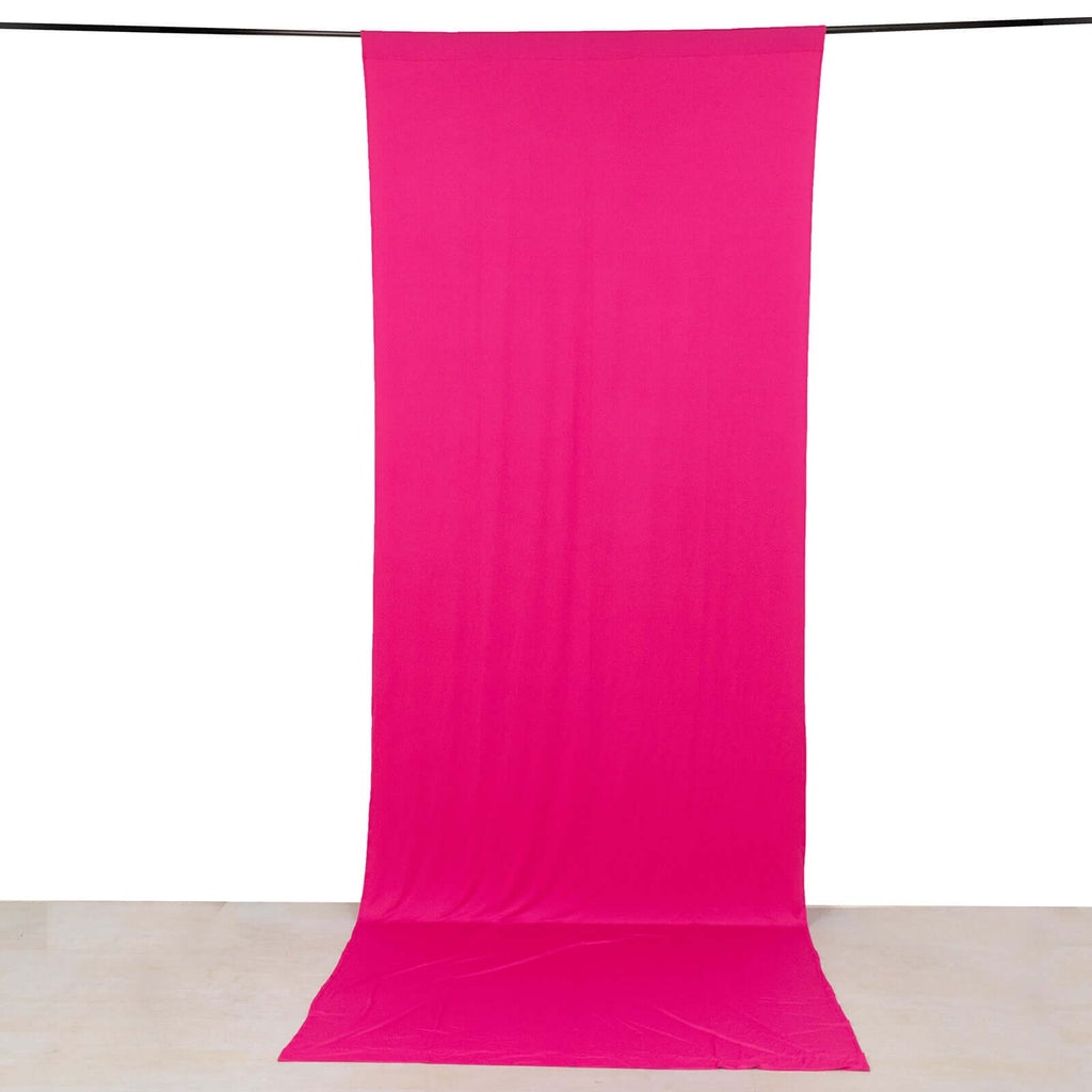 Fuchsia 4-Way Stretch Spandex Event Curtain | TableclothsFactory