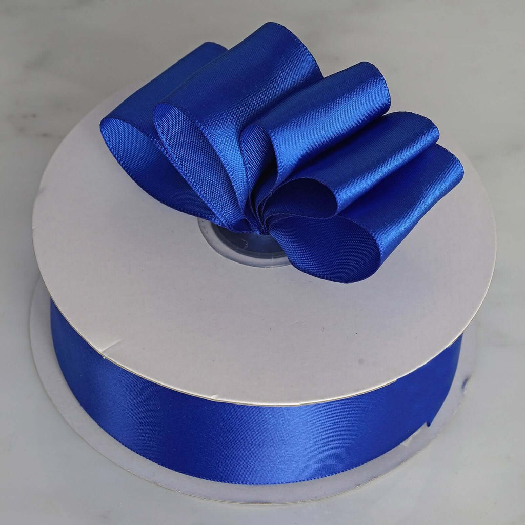 Royal Blue Satin Ribbon 1.5" x 50 Yards | TableclothsFactory
