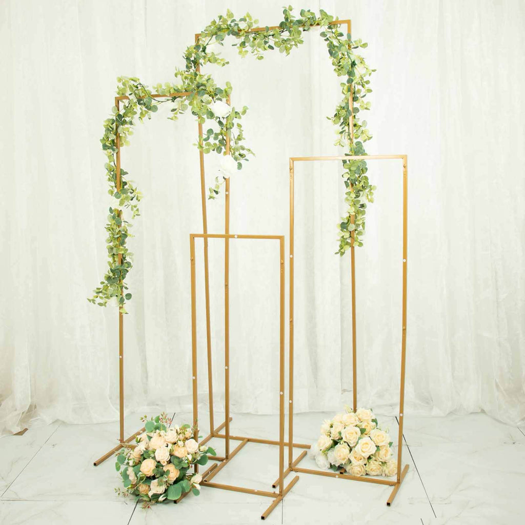 Gold Metal Frame Wedding Arch Set of 4 | TableclothsFactory