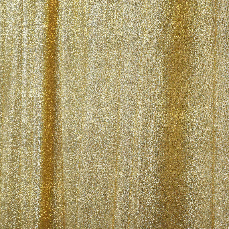 Champagne Metallic Shimmer Tinsel Curtain 20ft | tableclothsfactory.com