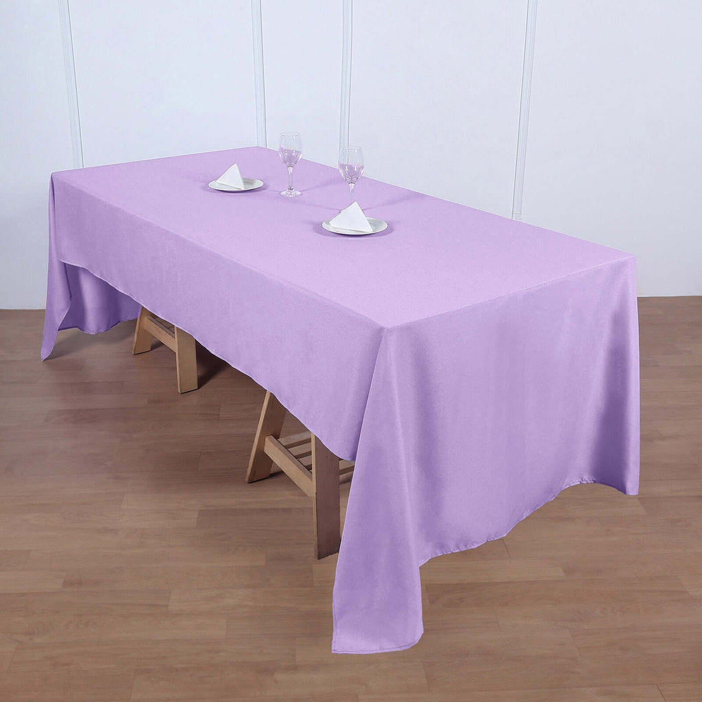 Polyester Tablecloth 60"x126" Lavender | TableclothsFactory
