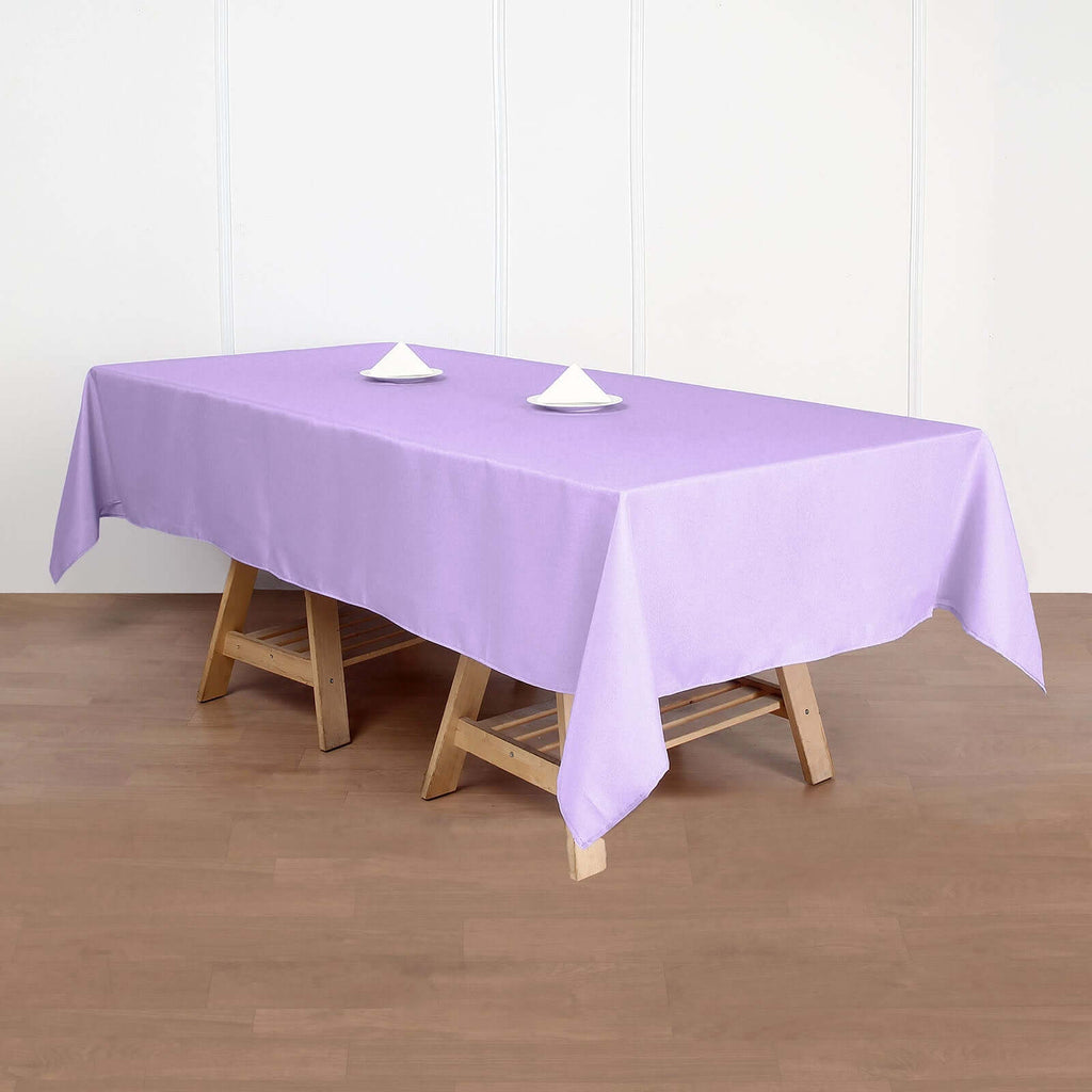 Polyester Tablecloth 60"x102" Lavender Lilac | TableclothsFactory