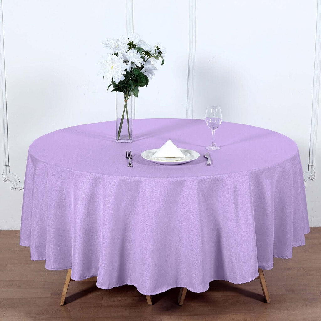 Polyester Tablecloth 90" Lavender Lilac | TableclothsFactory