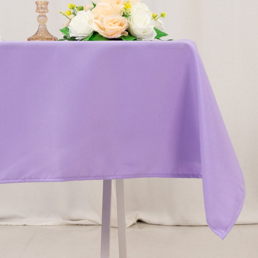 Polyester Tablecloth 54"x54" Lavender Lilac | TableclothsFactory