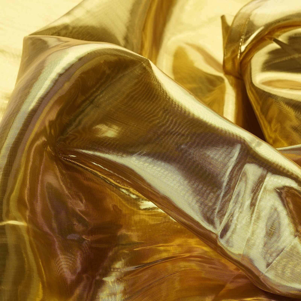 Metallic Lame Table Runner 13"x108" Gold | TableclothsFactory