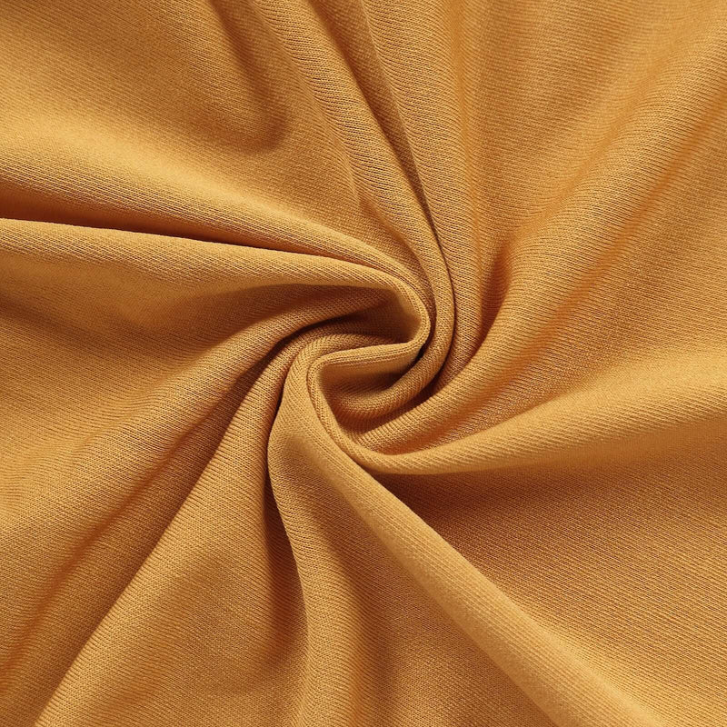 6ft Matte Gold Spandex Fitted Backdrop Cover | TableclothsFactory
