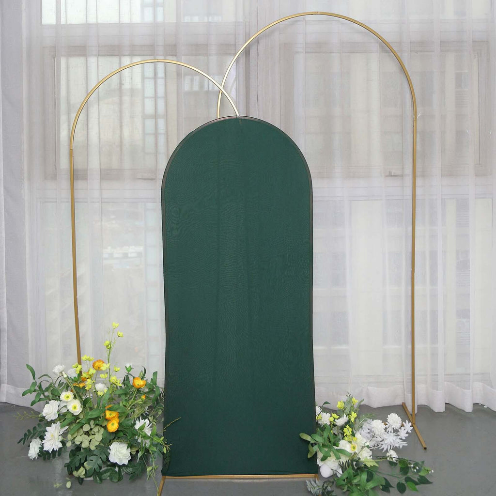 5ft Matte Hunter Green Spandex Backdrop Cover | TableclothsFactory