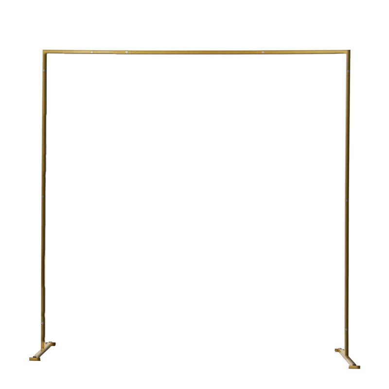 7ft Gold Metal Wedding Arch Aisle Display Decor | TableclothsFactory