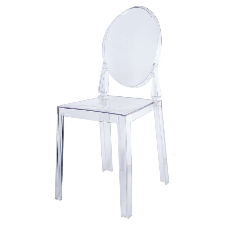 Clear Acrylic Ghost Banquet Chairs 4 Pack | TableclothsFactory
