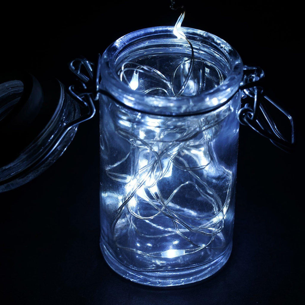 Starry Bright String Lights White 90" | TableclothsFactory