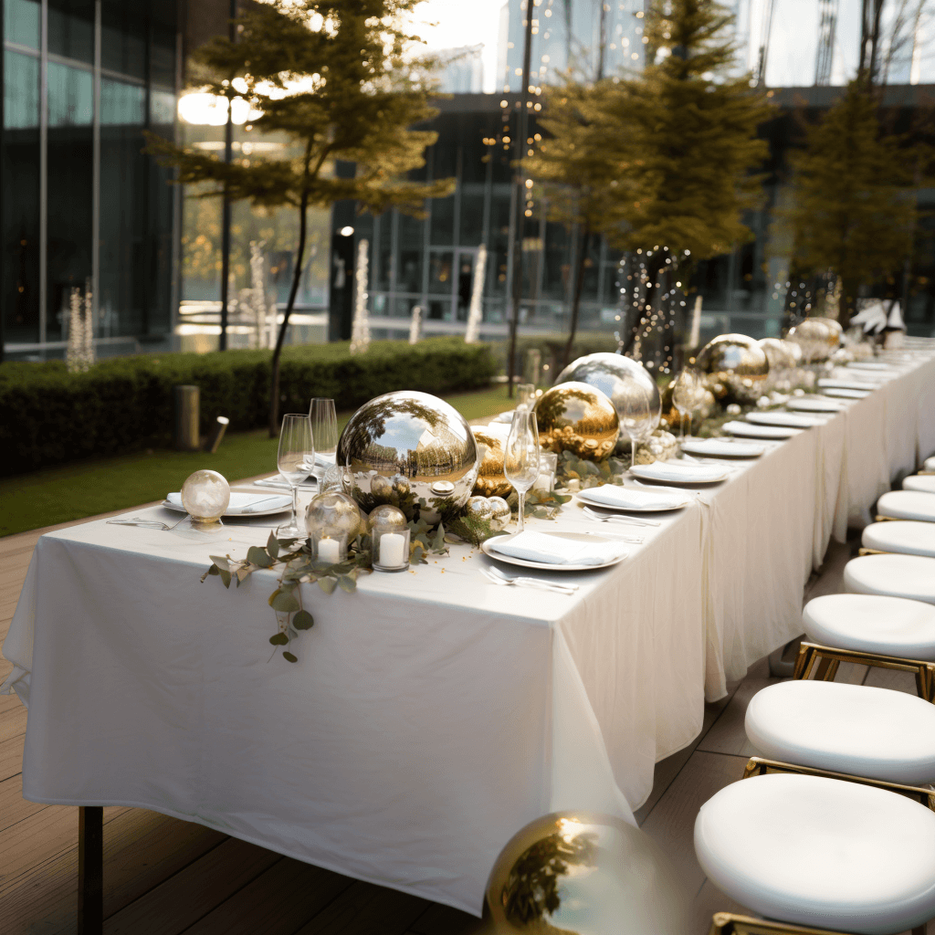 Globe Mirror Ball Stainless Steel Silver 12" | TableclothsFactory