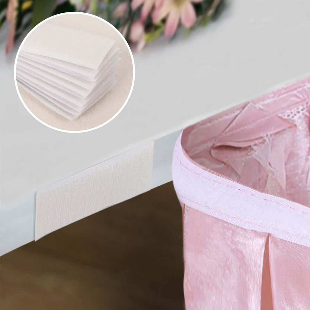 White Heavy Duty Hook and Loop Mounting Tapes With Sticky Back