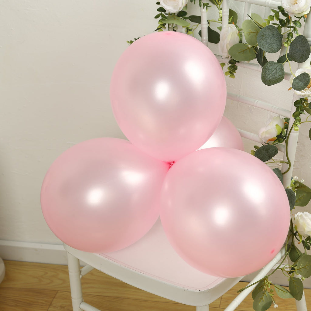Pearl Blush Biodegradable Balloons | TableclothsFactory
