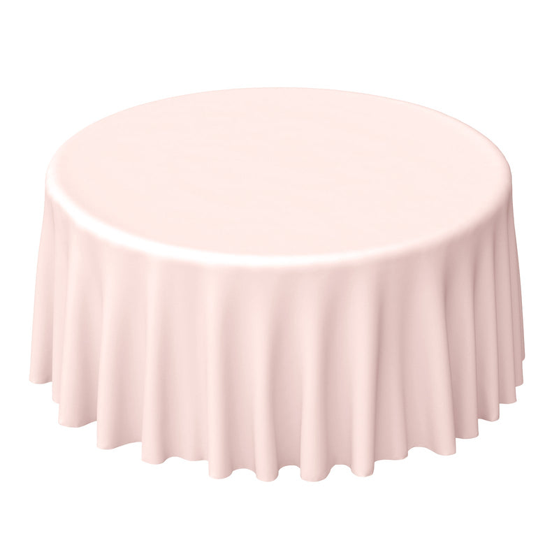 Polyester Tablecloth 132" Blush by TableclothsFactory.com