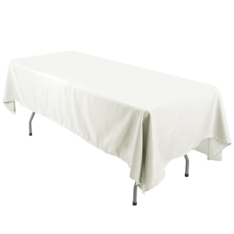 Polyester Tablecloth 72"x120" Ivory by TableclothsFactory.com