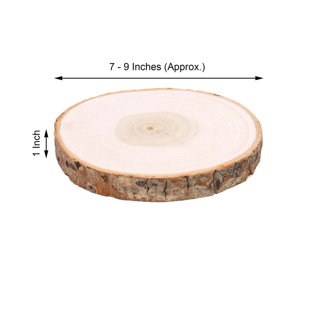 Round Wood Slices 9" Dia | TableclothsFactory