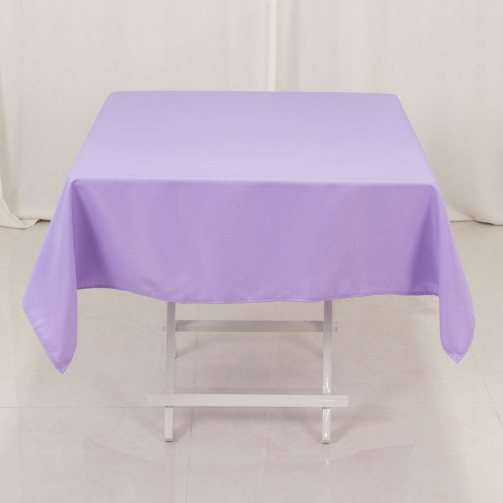 Polyester Tablecloth 54"x54" Lavender Lilac | TableclothsFactory