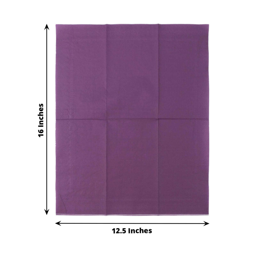Soft 2-Ply Paper Napkins Purple | TableclothsFactory