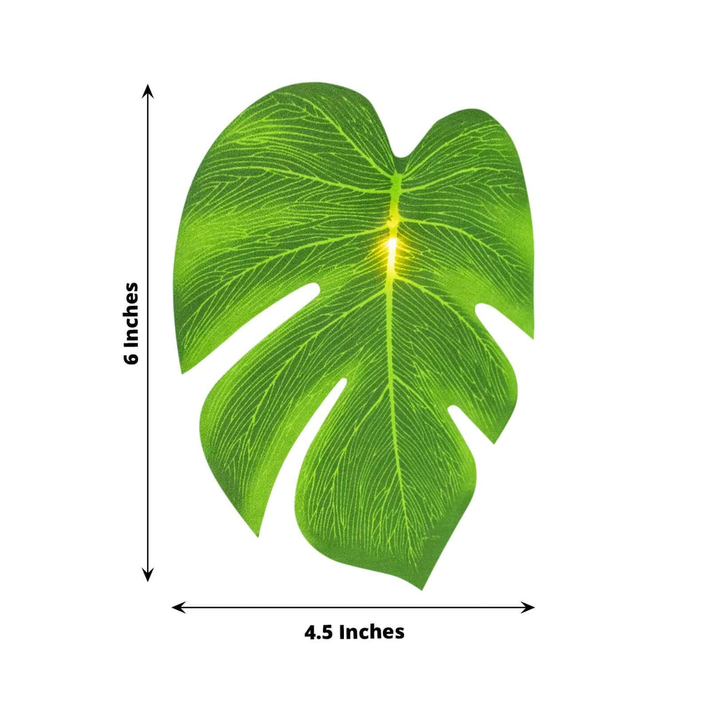 10ft Warm White LED Palm Leaf String Lights | TableclothsFactory