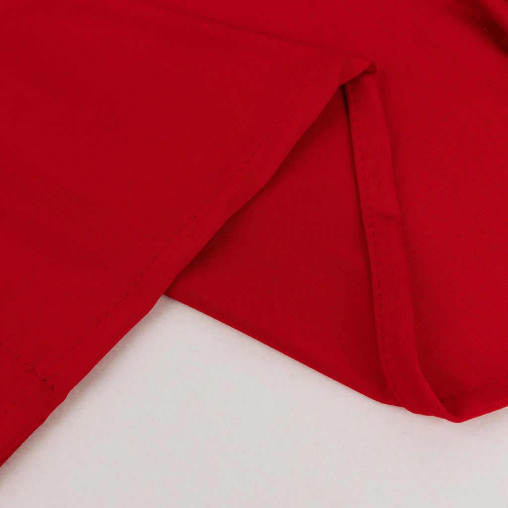 Red Spandex 4-Way Stretch Fabric Roll - 60"x10 Yards | TableclothsFactory