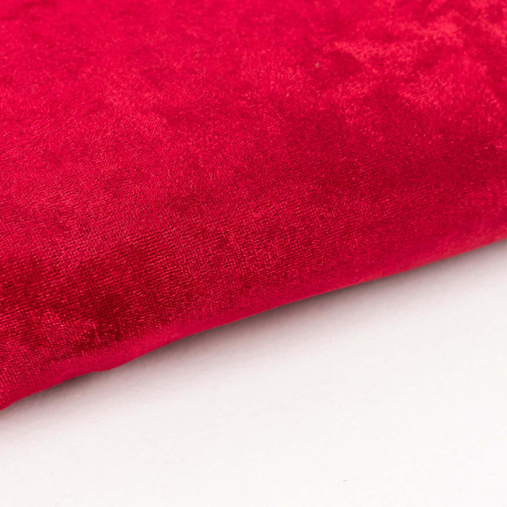 Burgundy Soft Velvet Fabric 65"x5 Yards | TableclothsFactory