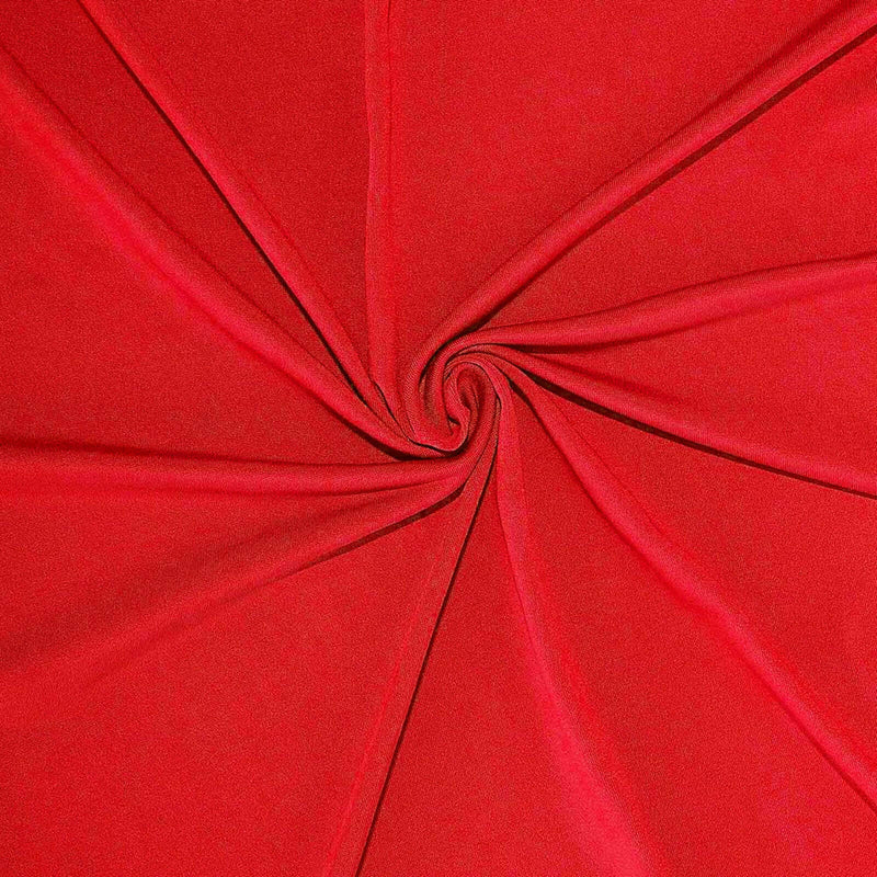 Spandex Tablecloth 6ft Red by TableclothsFactory.com
