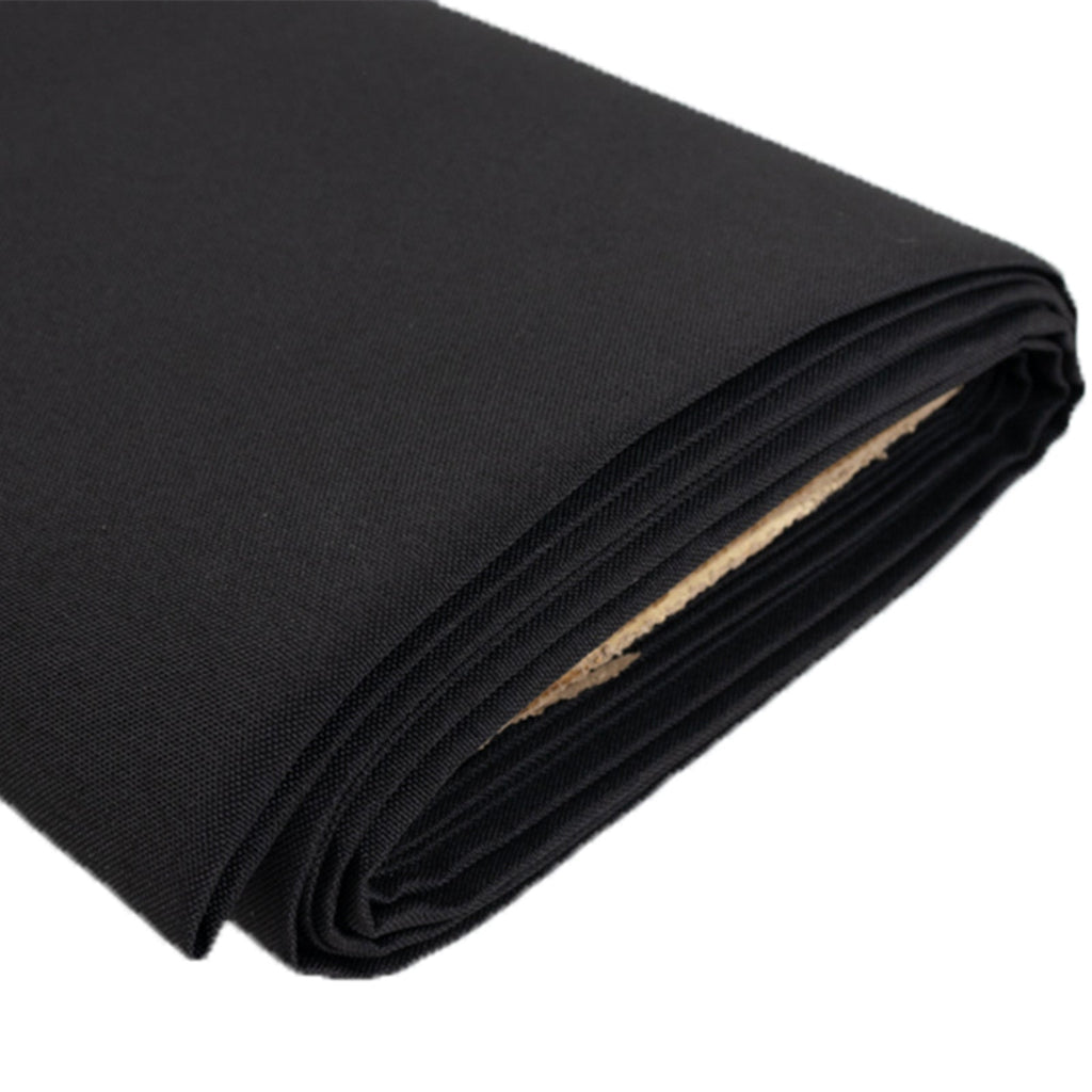 Black Polyester Fabric Bolt | TableclothsFactory
