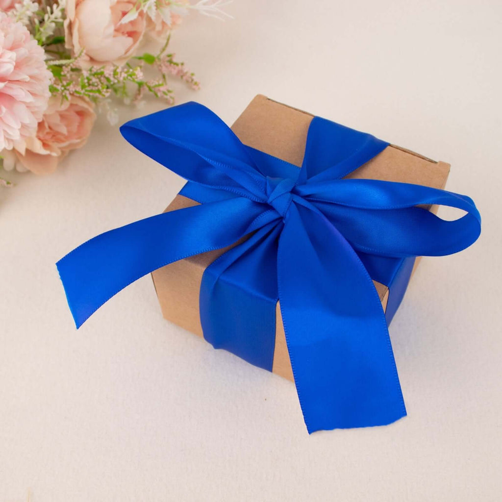 Royal Blue Satin Ribbon 1.5" x 50 Yards | TableclothsFactory