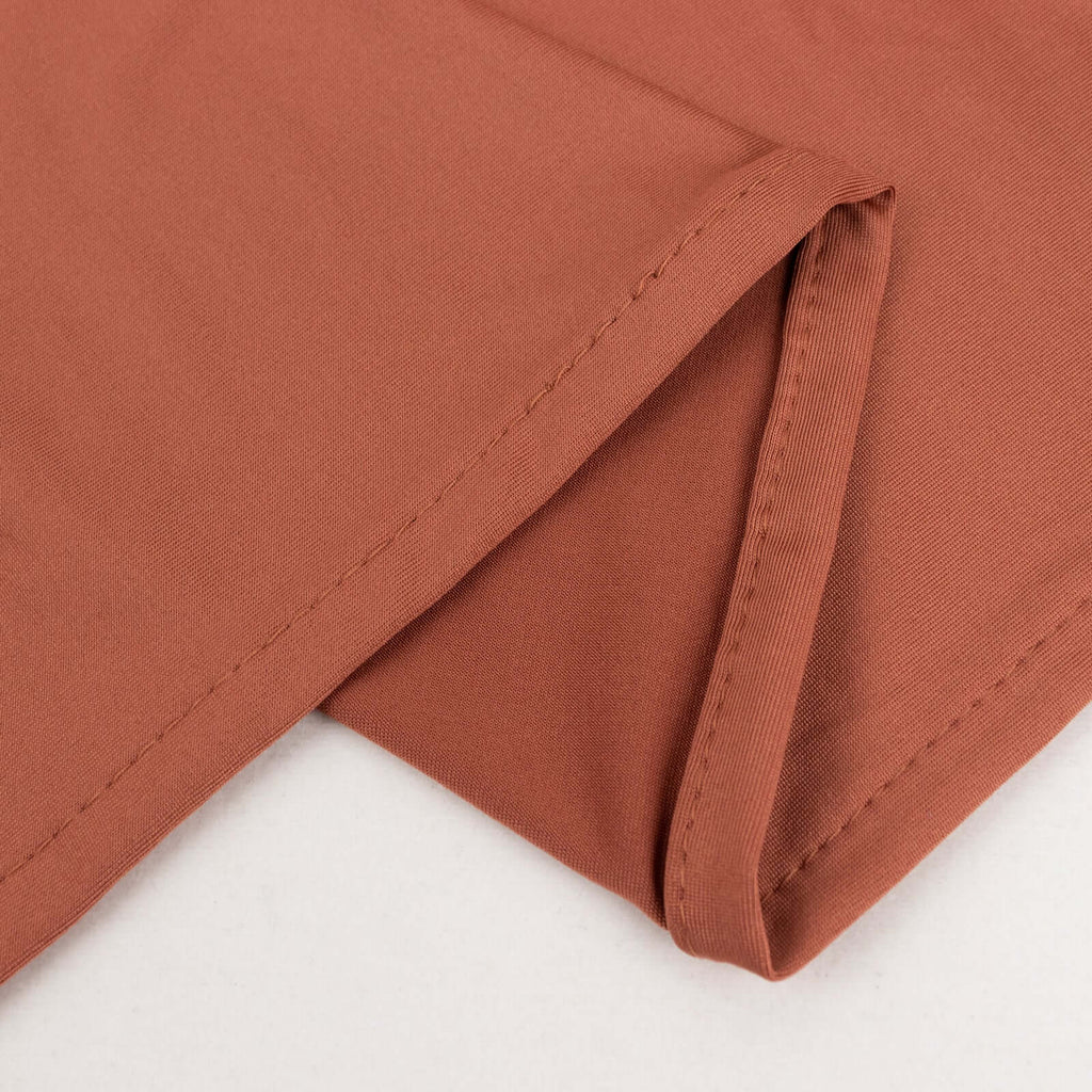 Terracotta Spandex 4-Way Stretch Fabric Roll | TableclothsFactory