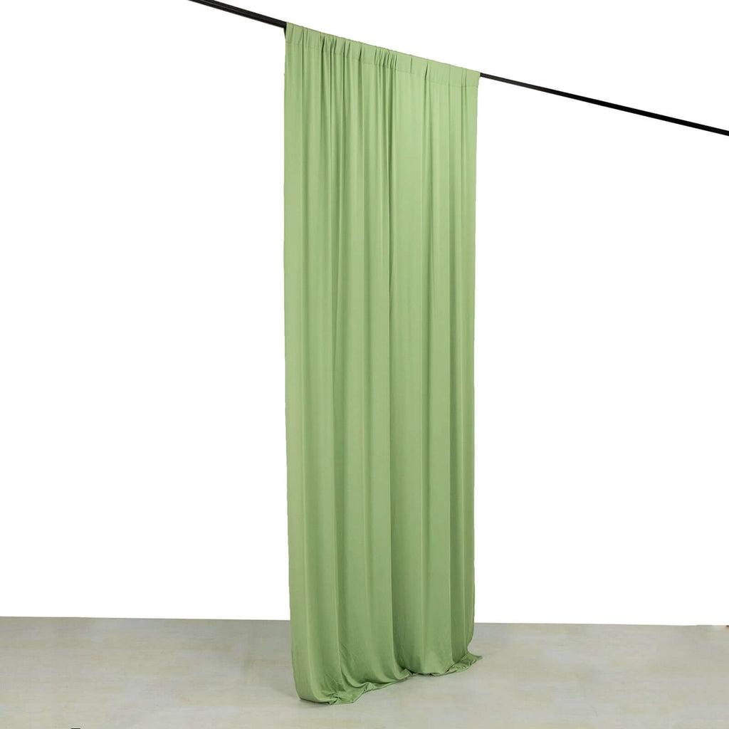 Sage Green 4-Way Stretch Spandex Curtains | TableclothsFactory