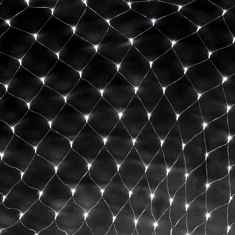 20ftx10ft Clear LED Fish Net Lights | TableclothsFactory