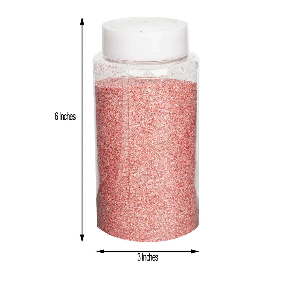Extra Fine Glitter Bottle 1 lb Coral | TableclothsFactory
