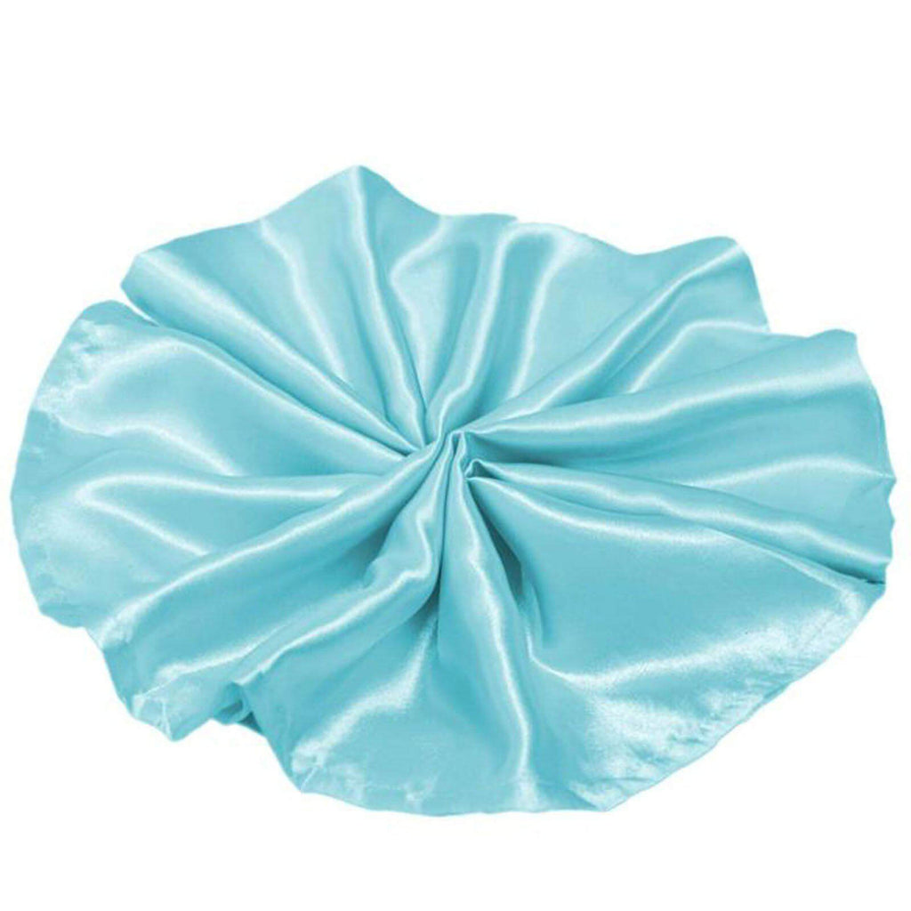 Satin Napkins 20"x20" Light Blue | TableclothsFactory
