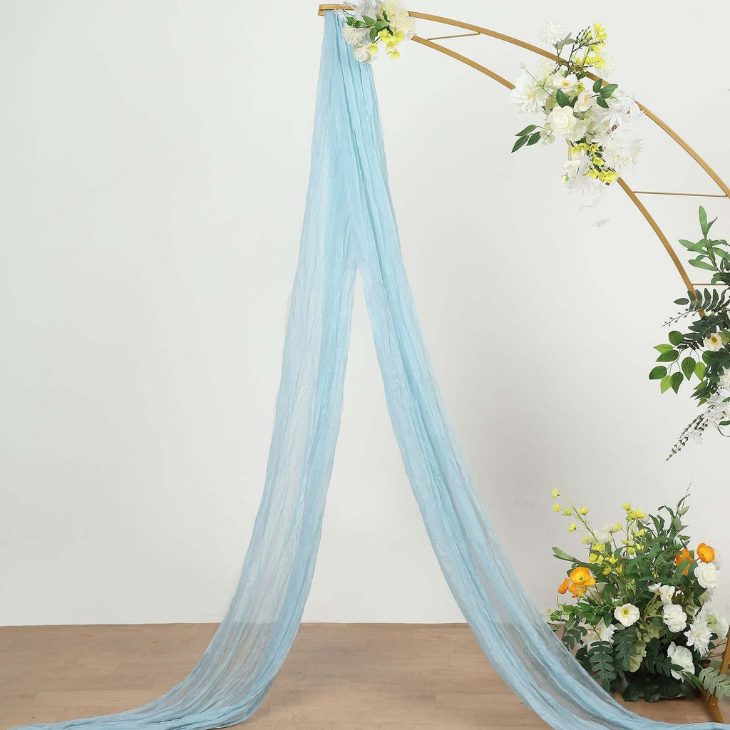 20ft Light Blue Cheesecloth Drapery | TableclothsFactory