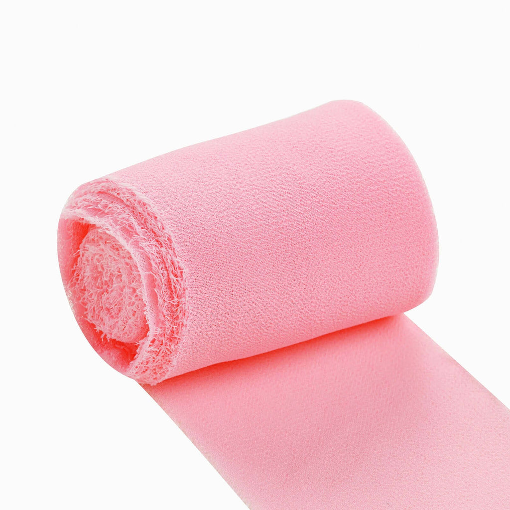 Pink Chiffon Ribbon Roll 2 Pack | TableclothsFactory