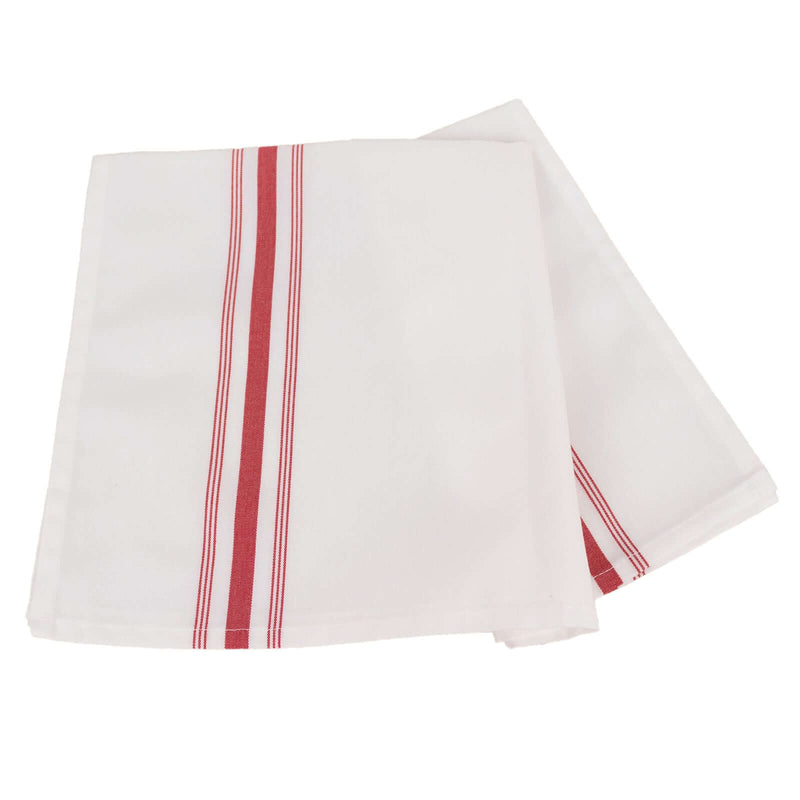 Polyester Bistro Napkins 18"x22" Blue Stripes | TableclothsFactory