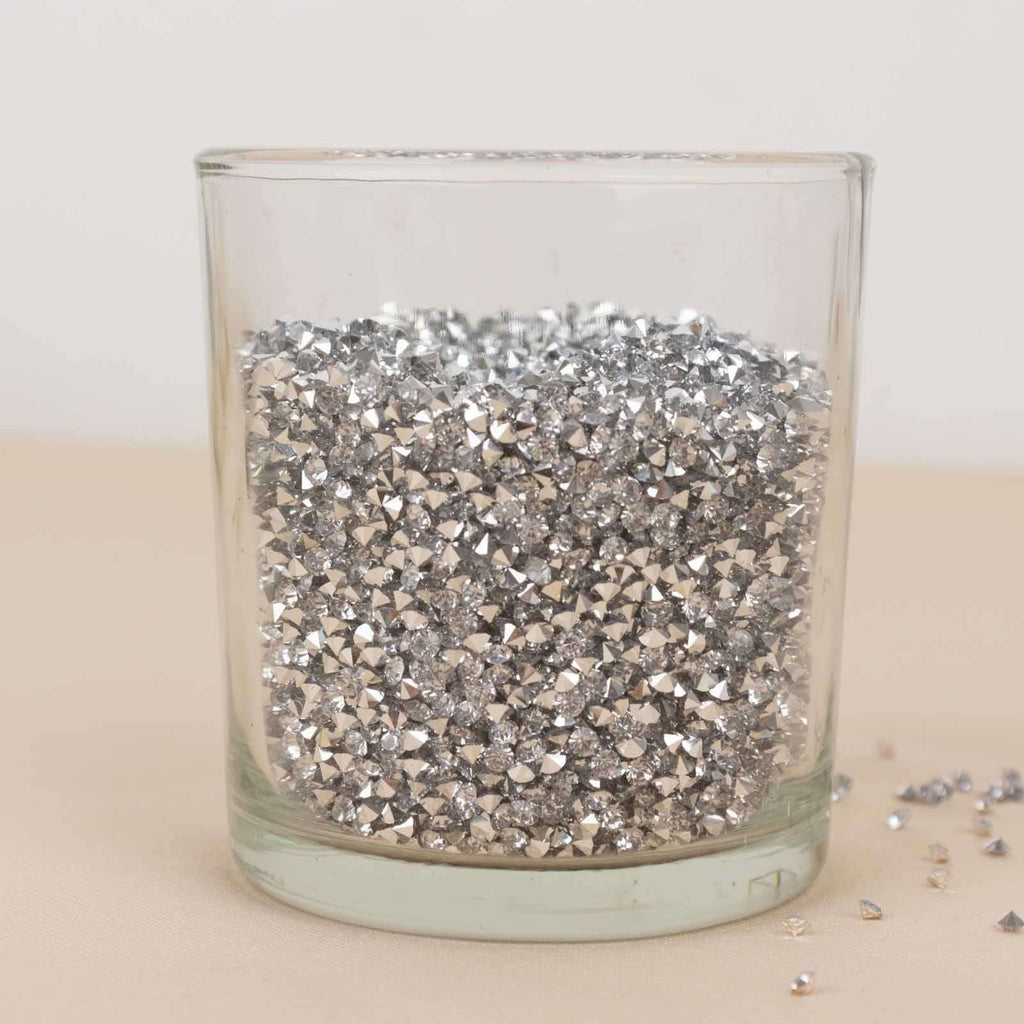 Faux Diamond Vase Fillers Silver 3mm | TableclothsFactory