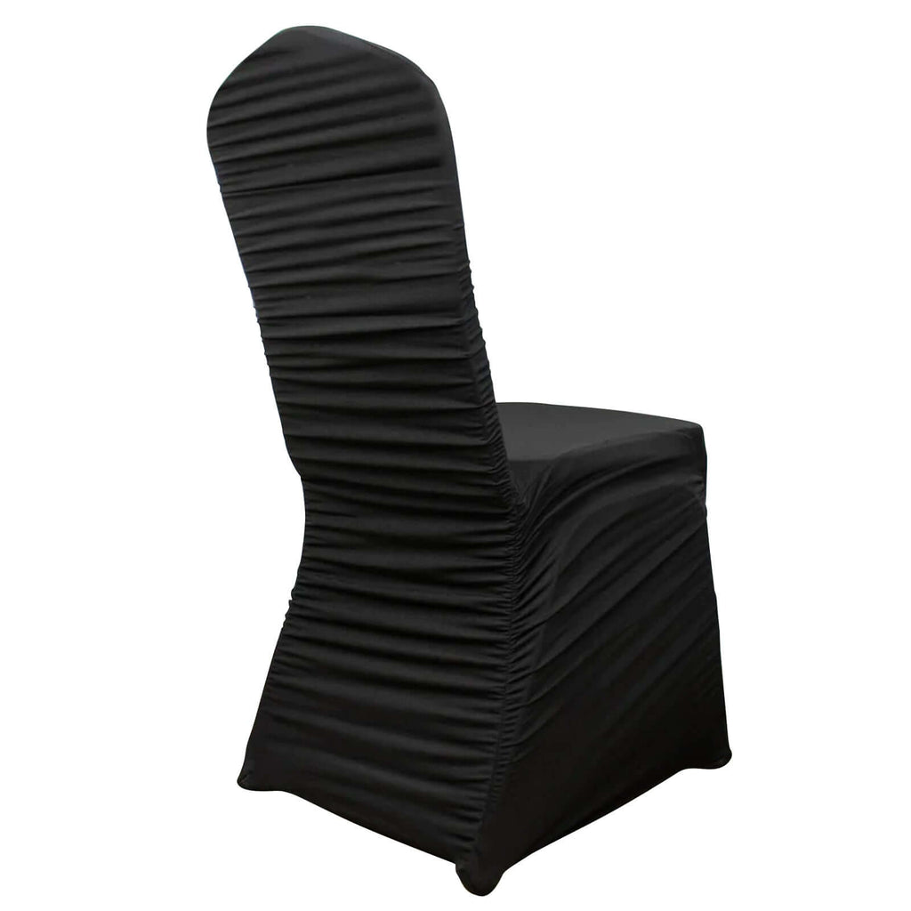 Spandex Banquet Chair Cover Black Rouge | TableclothsFactory