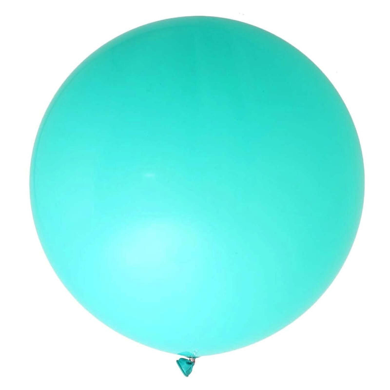 32" Turquoise Latex Balloons - 2 Pack | tableclothsfactory.com
