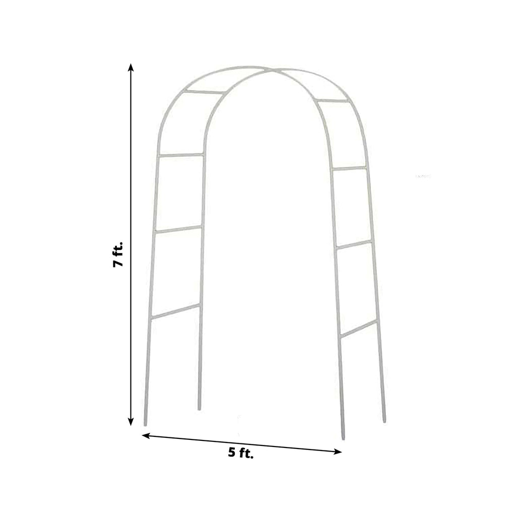 7ft Metal Wedding Arch Flower Frame | TableclothsFactory