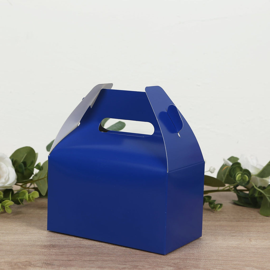 Royal Blue Gable Box Bags | TableclothsFactory