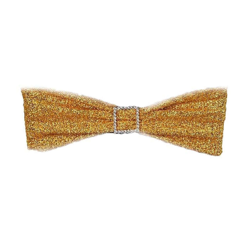 Shimmer Spandex Chair Sashes Gold | TableclothsFactory