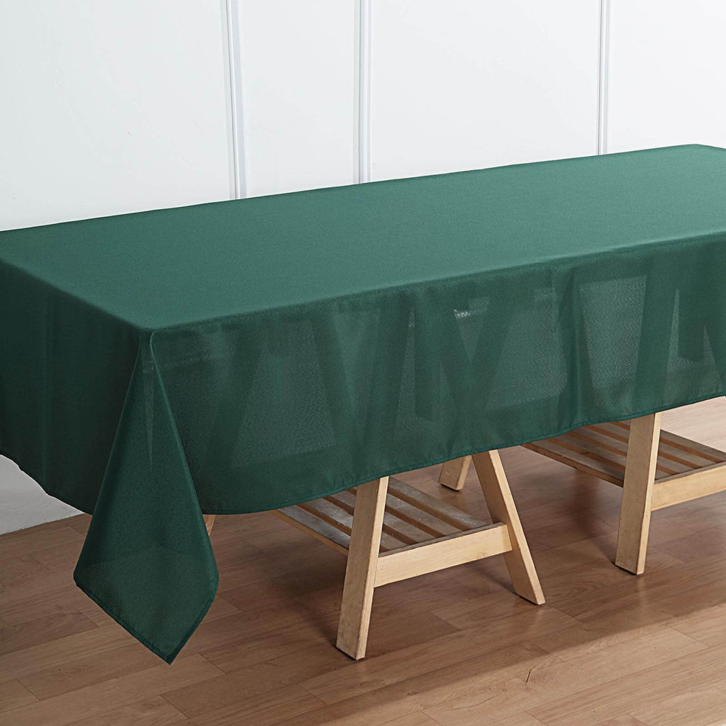 Polyester Tablecloth 60"x102" Emerald Green | TableclothsFactory