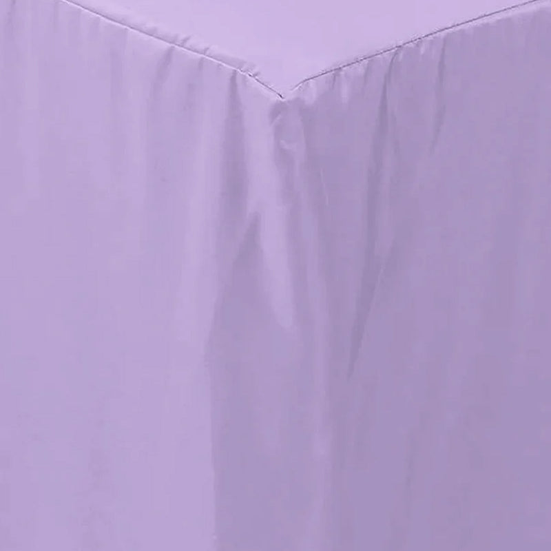 Fitted Polyester Tablecloth 72"x30" Purple by TableclothsFactory.com