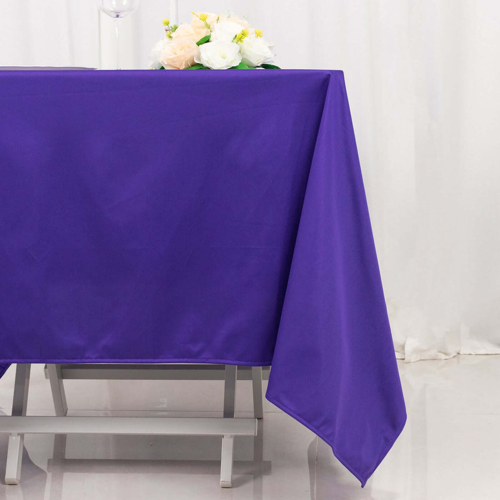 Premium Scuba Tablecloth 70"x70" Purple | TableclothsFactory
