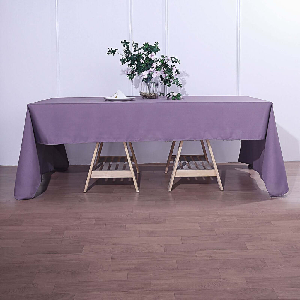 Polyester Tablecloth 72"x120" Violet Amethyst | TableclothsFactory