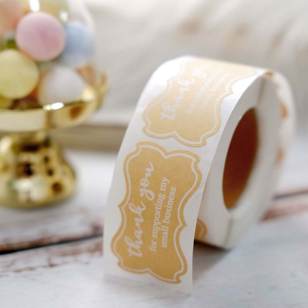 500Pcs Thank You Stickers Roll | TableclothsFactory