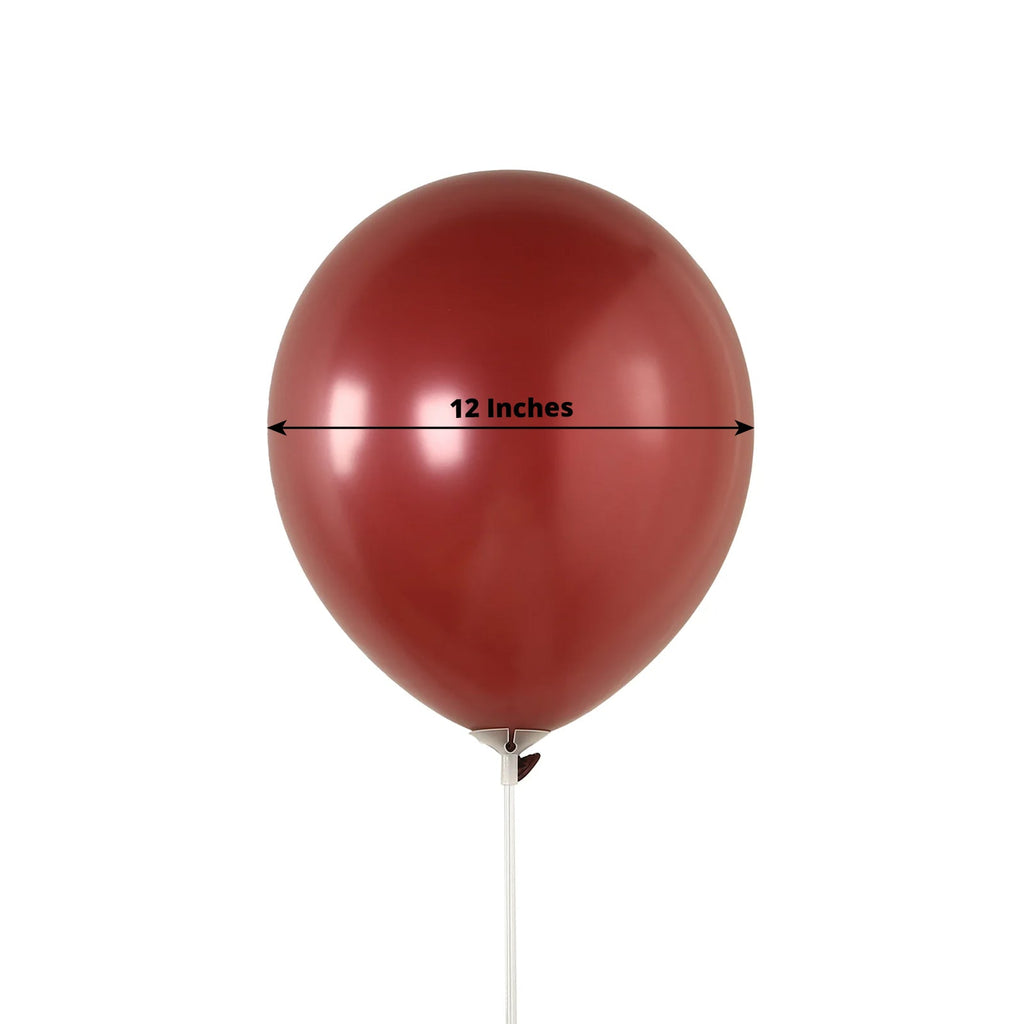 12" Burgundy Biodegradable Balloons | TableclothsFactory