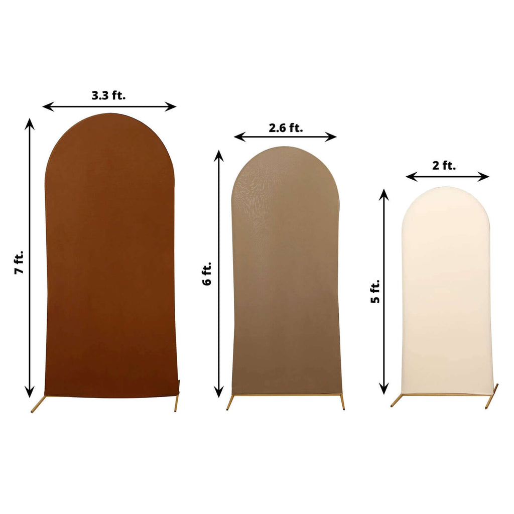 Mixed Natural Spandex Chiara Backdrop Covers - 3 Sizes | TableclothsFactory